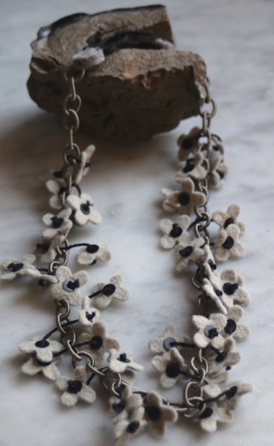 Flower Fall Charcoal Chain by Lynsey Walters | Earth Angels Studios