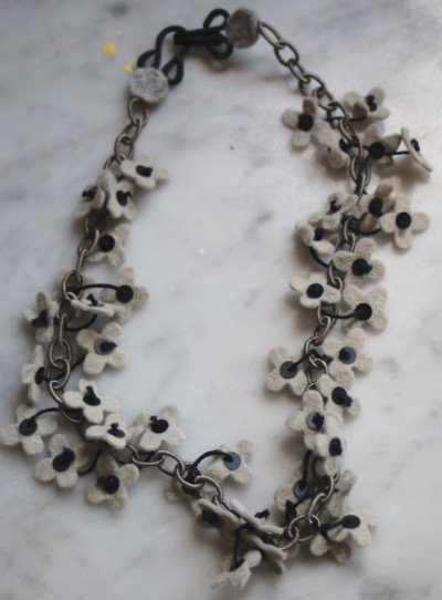 Flower Fall Charcoal Chain by Lynsey Walters | Earth Angels Studios