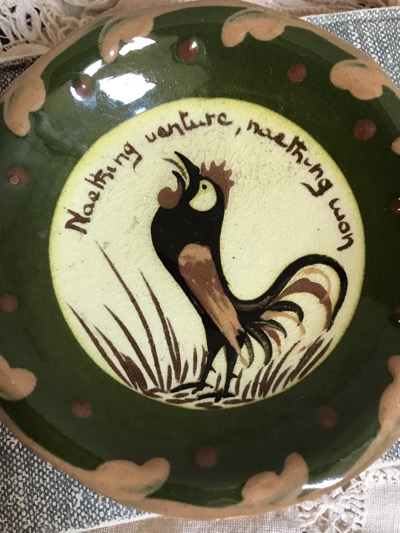 Brown Exeter Cockerel Dish | Earth Angels Studios