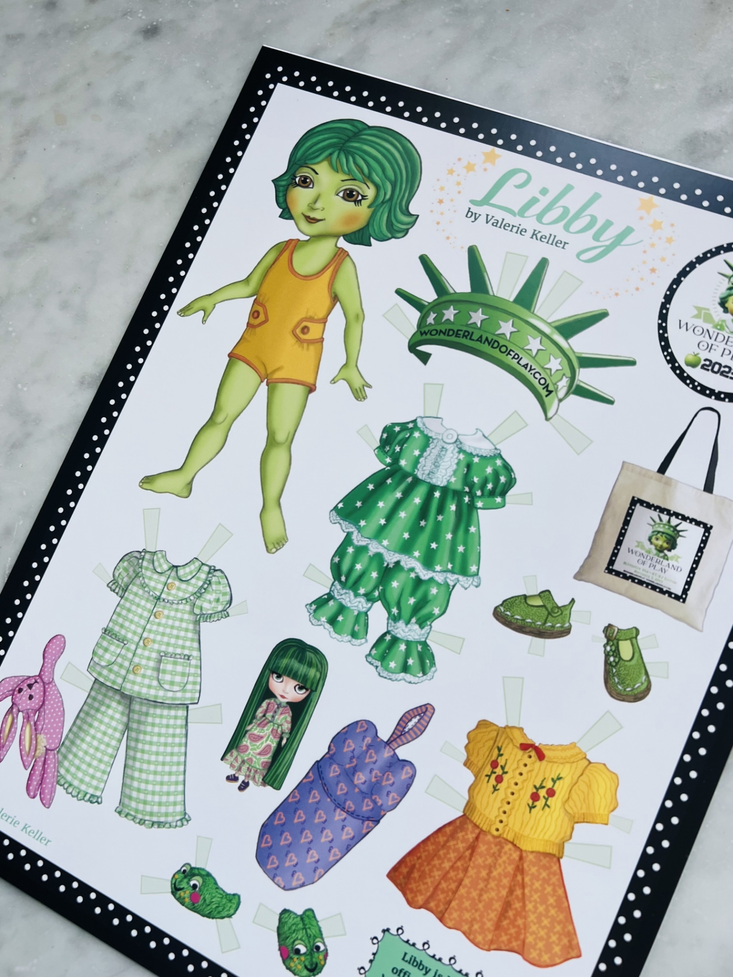 Libby Mascot - Wonderland of Play - Paperdoll | Earth Angels Studios
