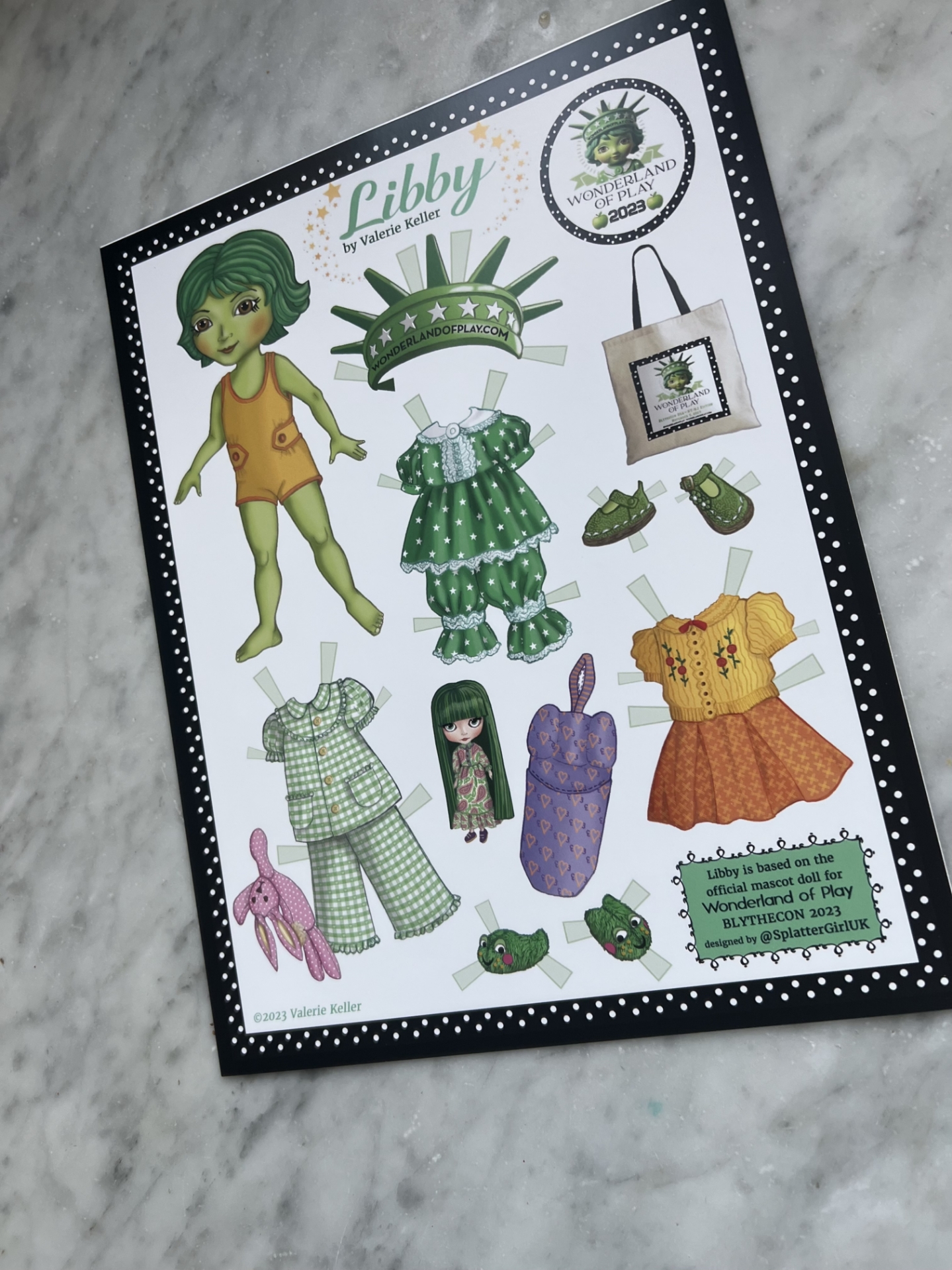 Libby Mascot - Wonderland of Play - Paperdoll | Earth Angels Studios