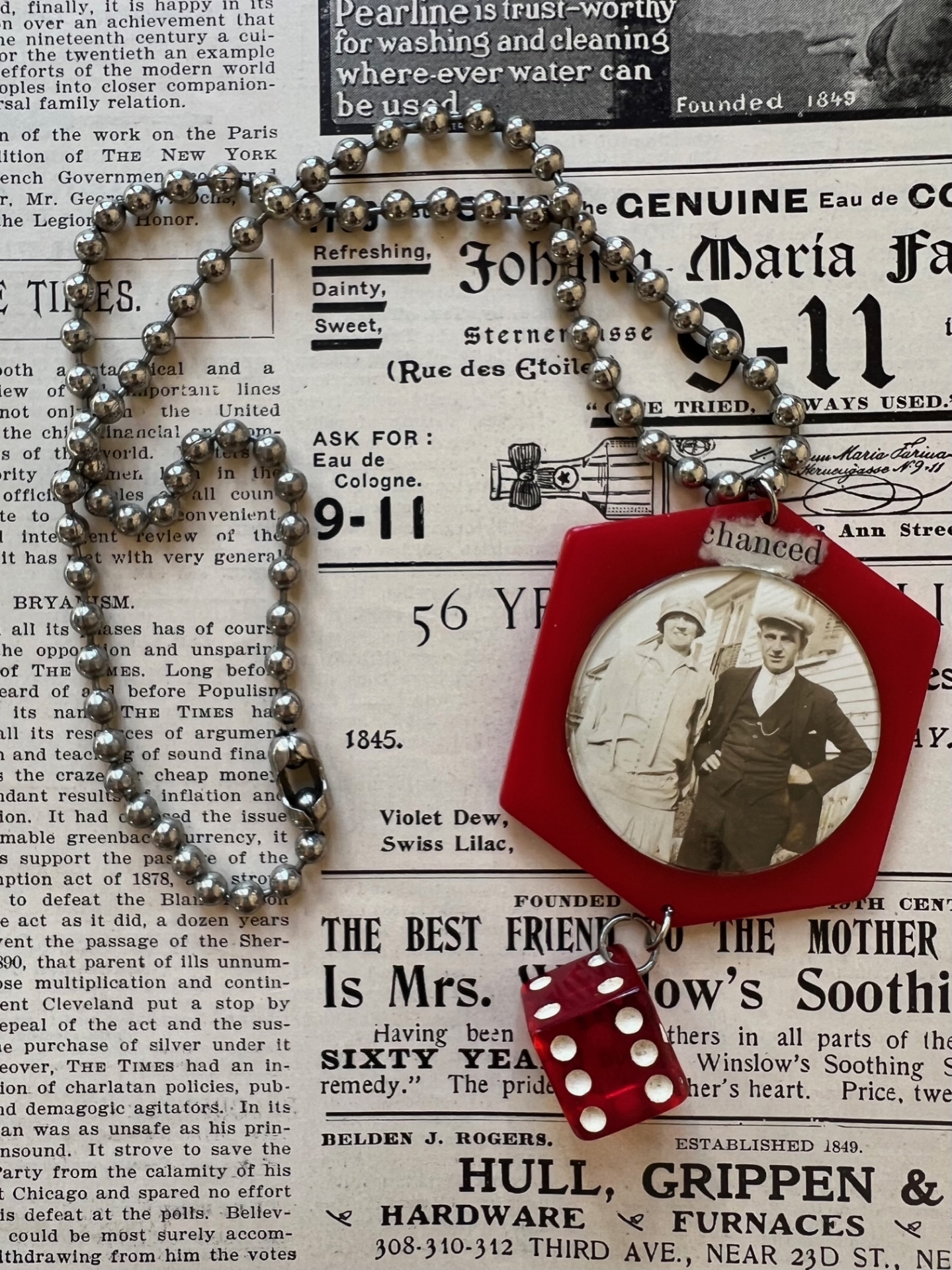 Chanced – OOAK Art Necklace by Dara DiMagno | Earth Angels Studios