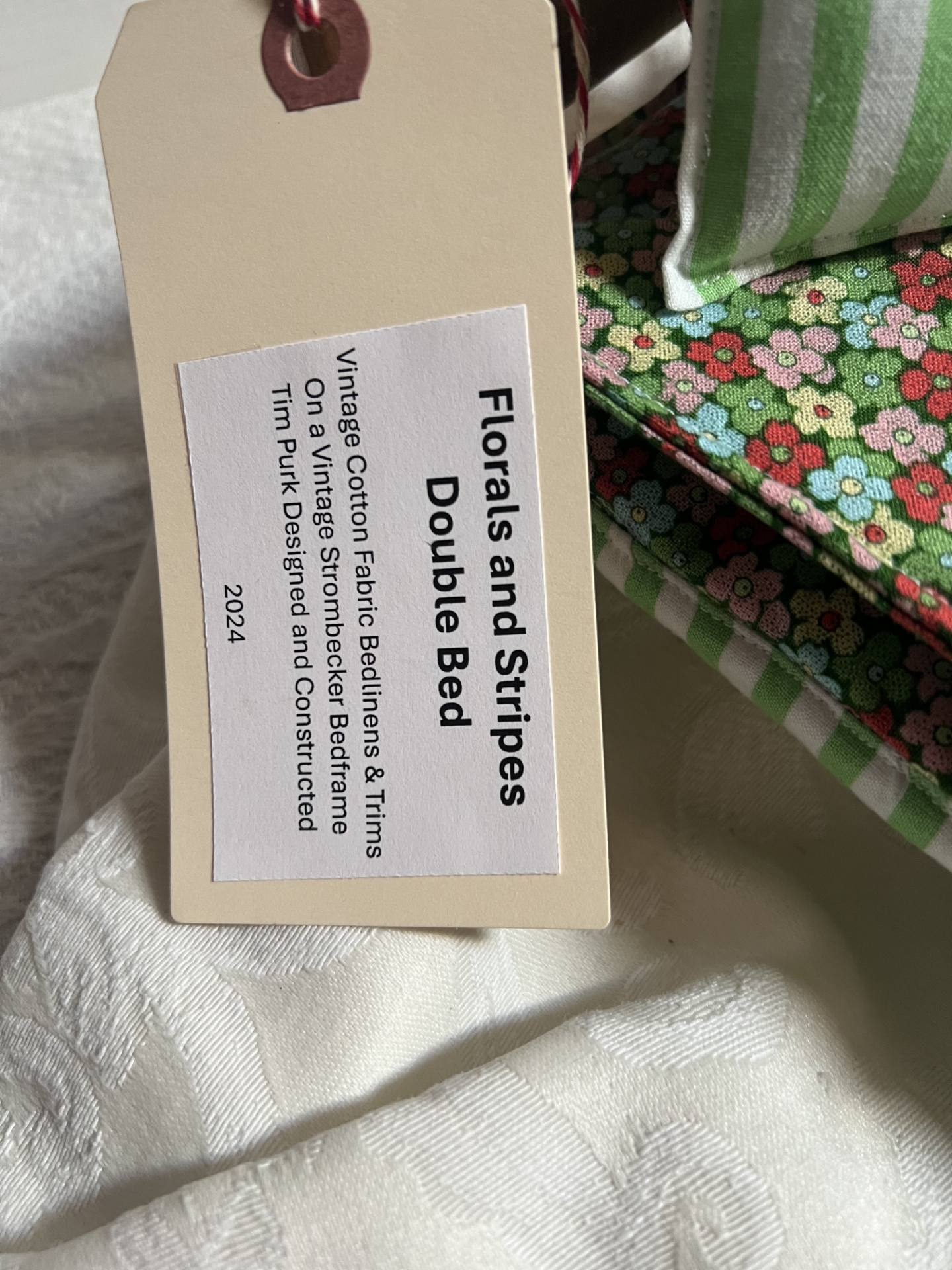 Bed Set Double - Florals & Stripes - ooak by Tim Purk | Earth Angels ...