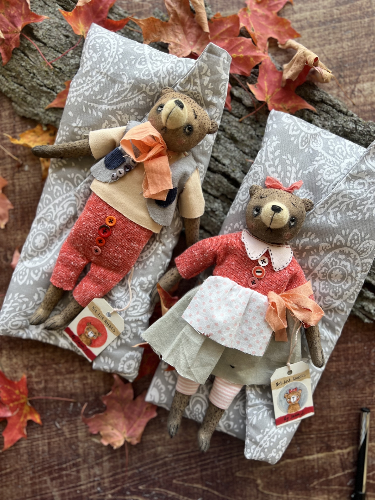 EARLINE Teddy - OOAK Soft Sculpture Art - by Jana Jordan | Earth Angels ...