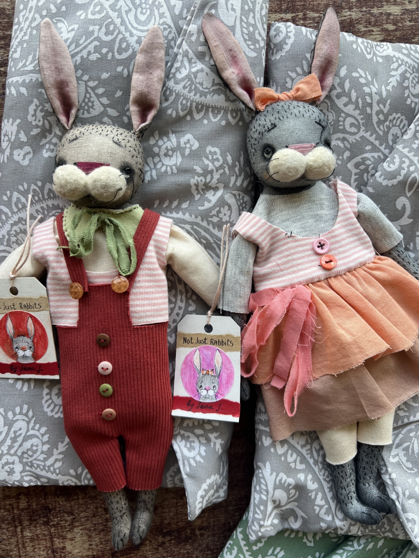 Baxter Bunny - OOAK Soft Sculpture Art - by Jana Jordan | Earth Angels ...